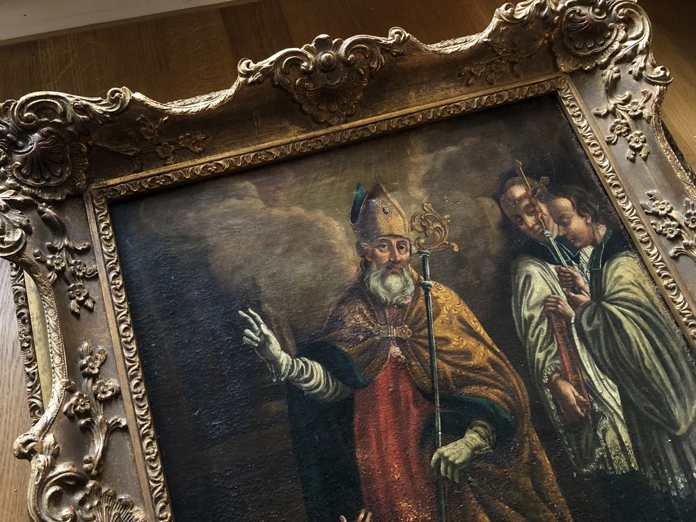 "Der heilige St. Nikolaus" Ölgemälde um 1800 | Kaufen auf Ricardo