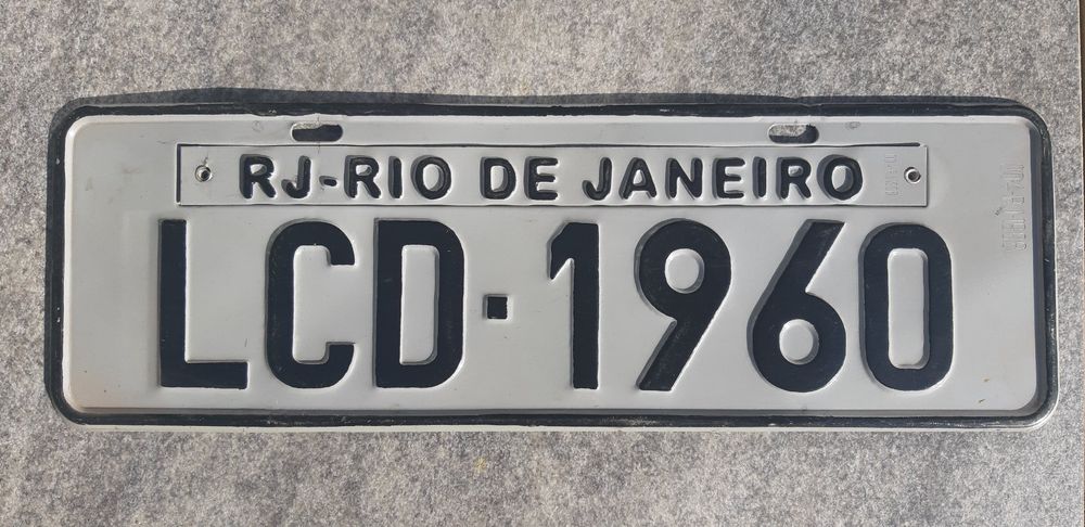 Nummernschild Brasilien Rio de Janeiro 1990 - 1994 (Gebraucht) in ...