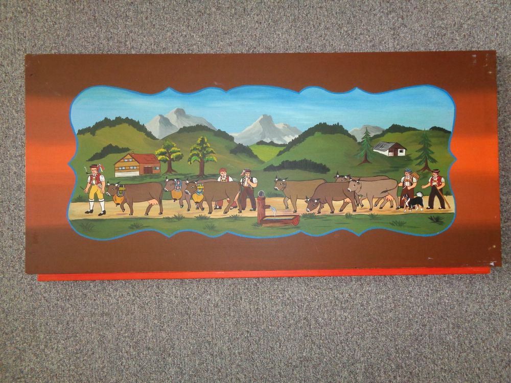 GROSSES APPENZELLER BILD 105/50 BAUERNMALEREI NAIVE MALEREI | Kaufen auf Ricardo