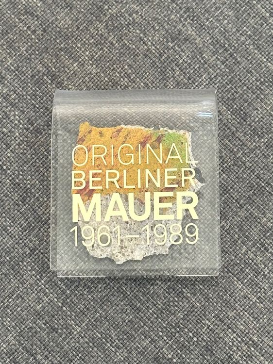 BERLIN: Original Stück Berliner Mauer 1961-1989 m/Zertifikat (Gebraucht ...