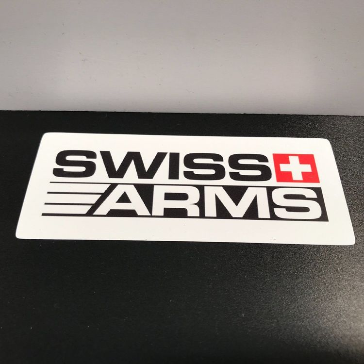 >RAR: Sticker SWISS ARMS DEFENSE Waffen Sturmgewehr Pistole (Neu und ...