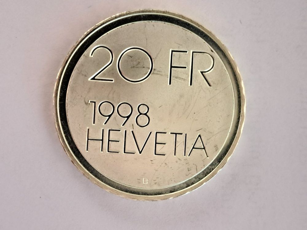 20 Fr. Gedenkmünze 1998 C.F. Meyer (Gebraucht) in Bazenheid für CHF 25.6 – mit Lieferung auf ...