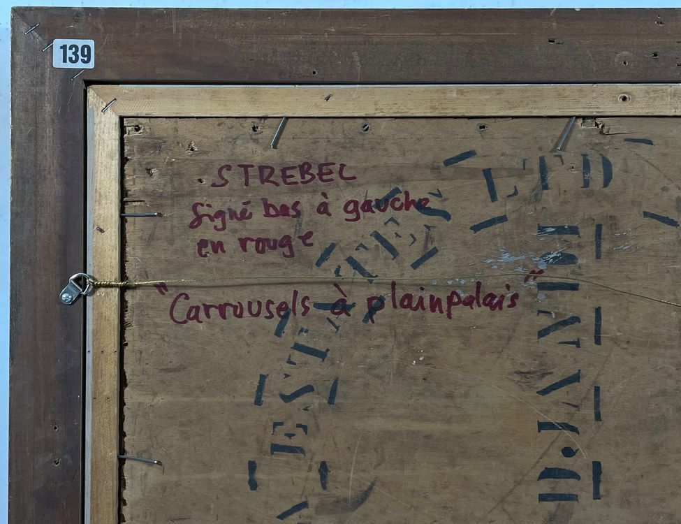 Fritz Strebel (1920-1997) grosses Gemälde (Gebraucht) in Root für CHF ...