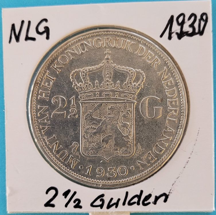 Niederlande 2.5 Gulden 1930 Silber 25gr. TopErhaltung (Gebraucht) in Oberriet SG für CHF 19 ...