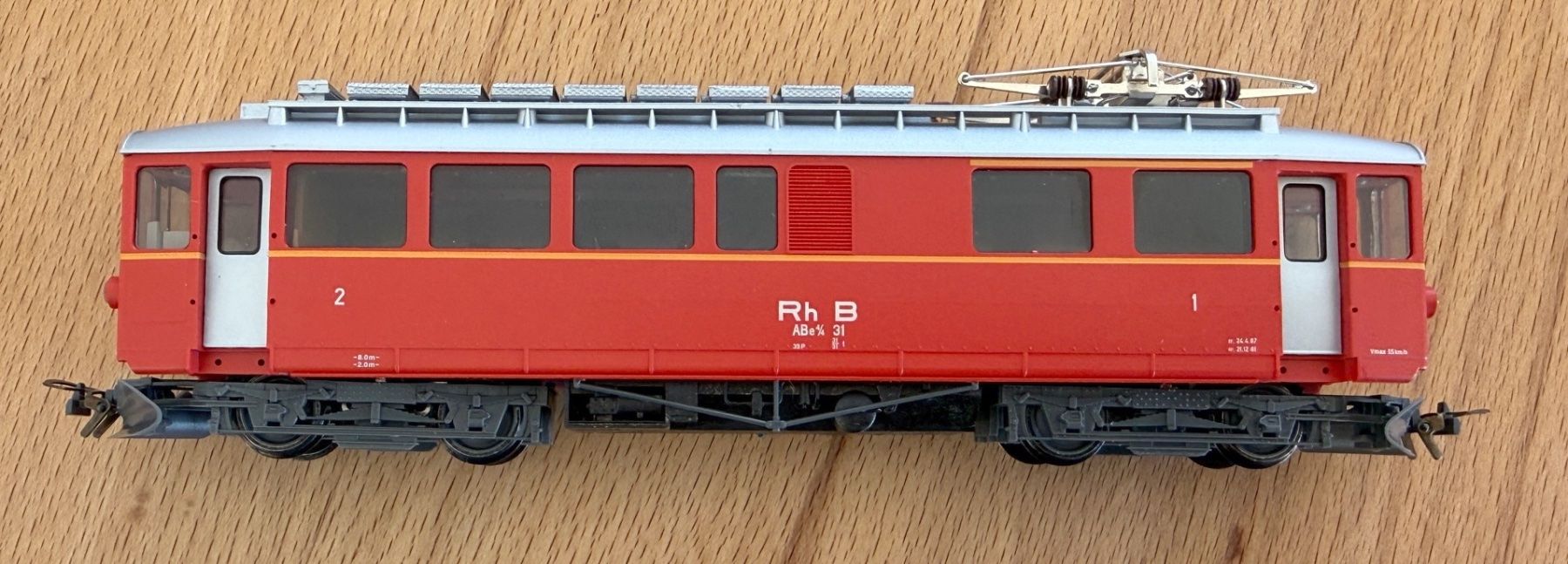 Bemo RhB Triebwagen ABe 4/4 31 - Bernina rot (Gebraucht) in Samedan für ...