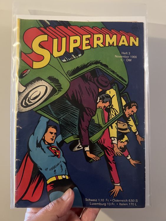 SUPERMAN Comic Heft 3 - Rarität von 1966! Kult, Original (Gebraucht) in ...