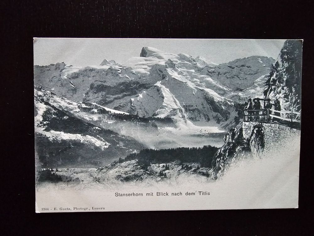 PK Postkarte Stanserhorn mit Blick zum Titlis (Gebraucht) in Dallenwil für CHF 5 – mit Lieferung ...