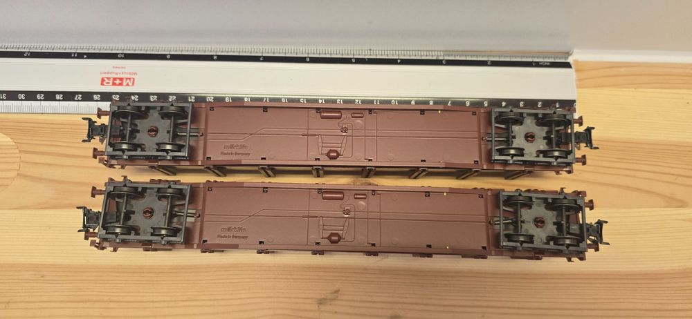 2er Set Märklin H0 47711 Rungenwagen Snps 719 DB (Neu (gemäss ...