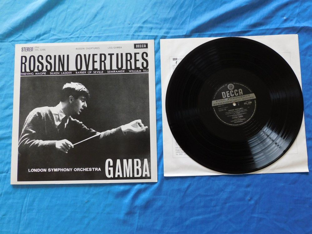ROSSINI OVERTURES - GAMBA - DECCA SXL-2266 - 180g (Gebraucht) in ...