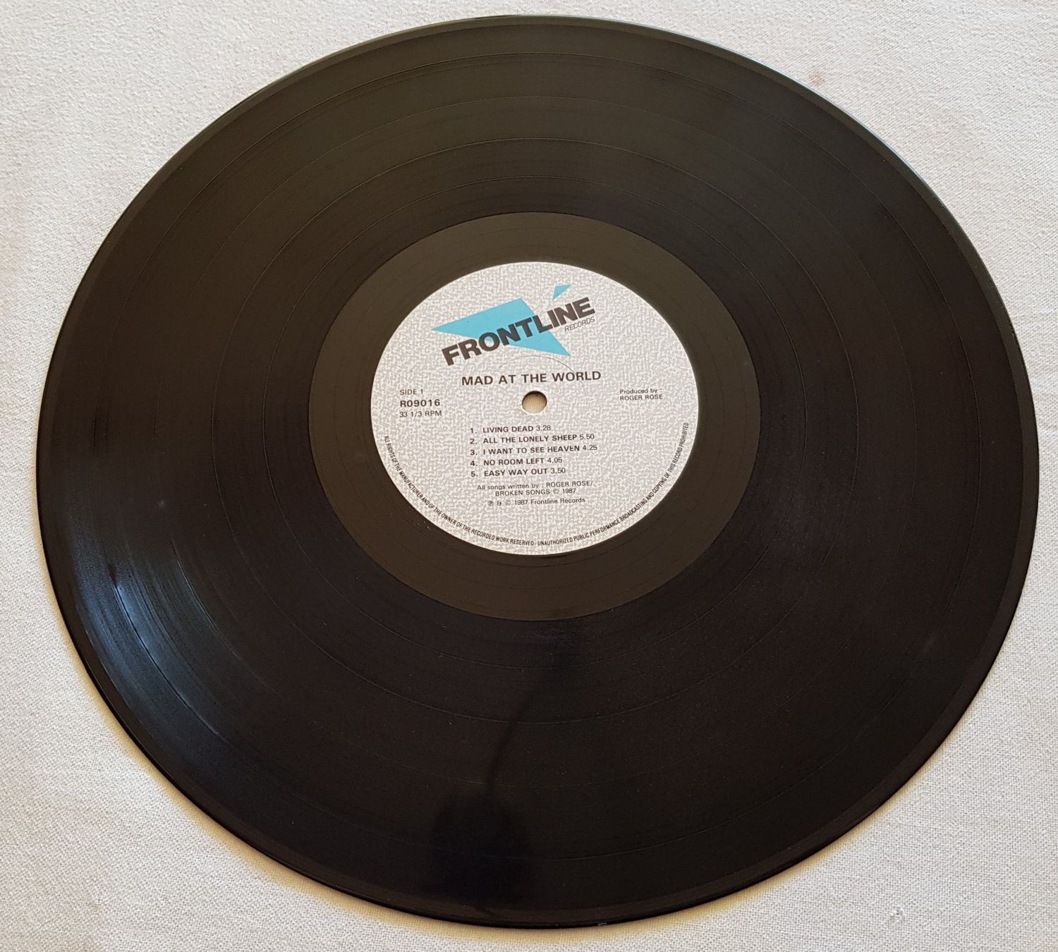 Mad At The World - Same - LP - 1987 - First Press (Gebraucht) in Uster ...