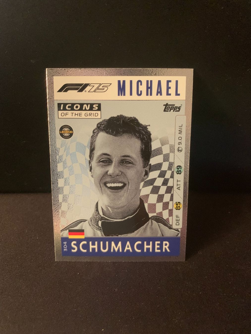 Topps Turbo F1 Michael Schumacher Icon of the Grid Nr. 304 (Neu (gemäss ...