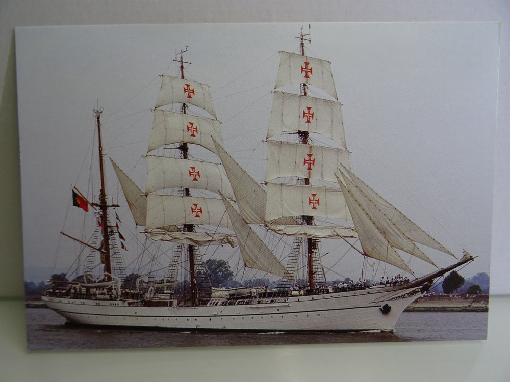 Postkarte Sagres II zweite Schulschiff der Marinha Portugues (Gebraucht ...