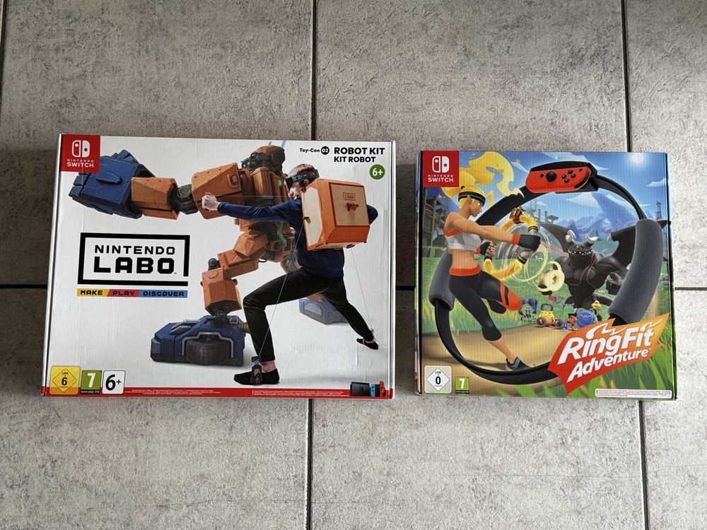 Nintendo Switch - Nintendo Labo & Ring Fit Adventure (Gebraucht) in ...