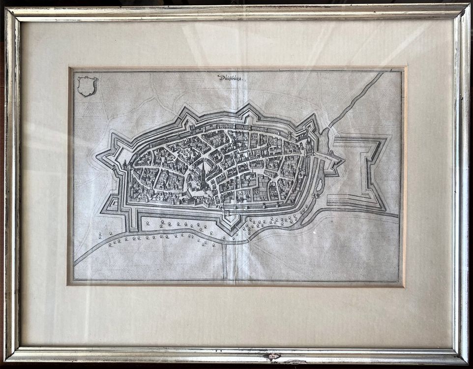 Duisburg [1647] Merian Matthäus original Kupferstich gerahmt (Gebraucht) in THERWIL für CHF 39 ...