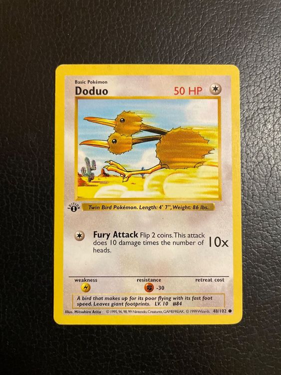Base Set Doduo 48/102 1st edition Shadowless Ab 1 (Gebraucht) in ...