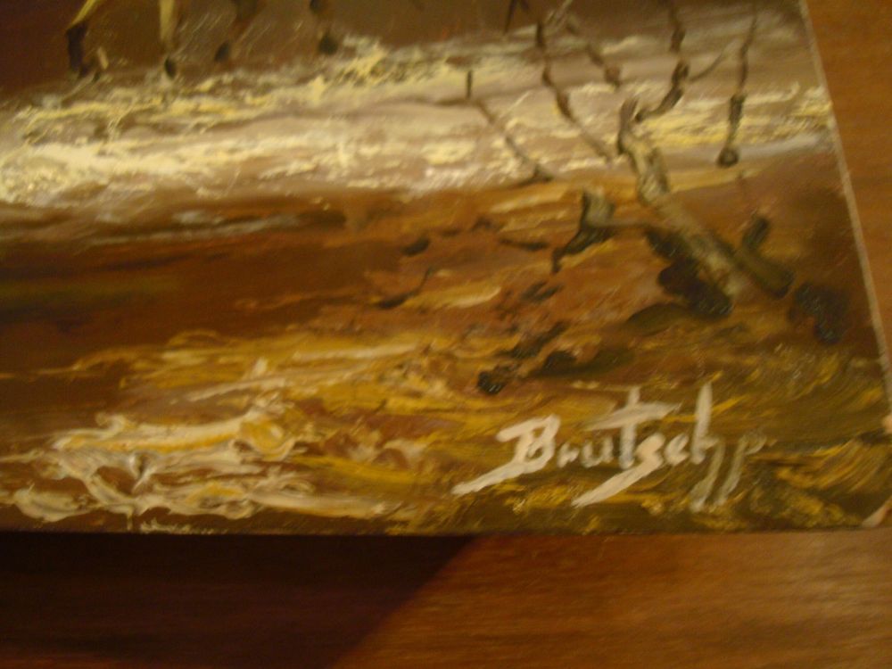 Grosses Ölgemälde Peter Brutsche - Pferde - 150 cm x 37,0 cm | Kaufen ...