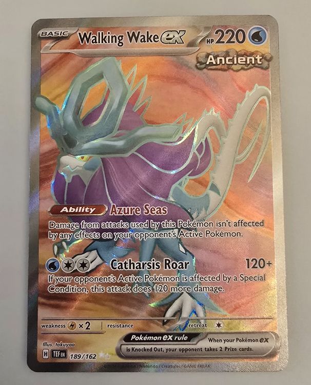 Carte Pokémon Walking Wake ex 189/162 (Neu (gemäss Beschreibung)) in ...