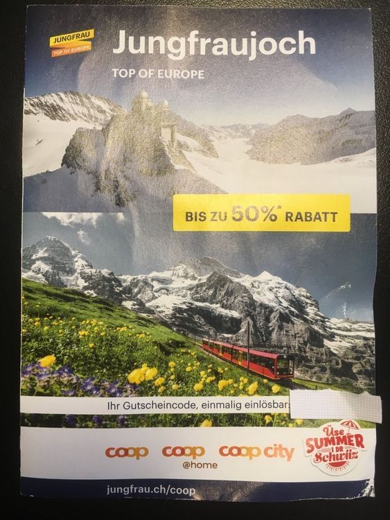 Jungfraujoch Coop Gutschein bis zu 50% (Neu (gemäss Beschreibung)) in Muenchwilen für CHF 8 ...