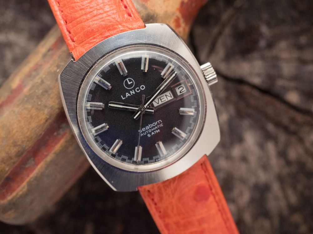 1960s Lanco Seaborn Automatic vintage 35.5mm Diver Taucher | Kaufen auf Ricardo