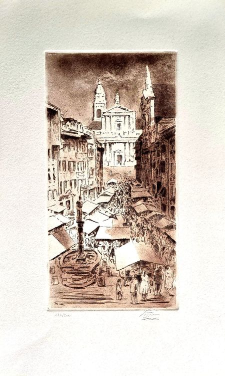 Solothurn - Hauptgasse - Kupferstich | Kaufen auf Ricardo