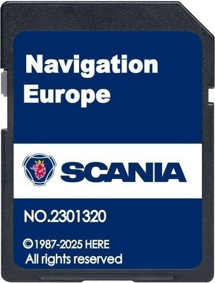 SCANIA SAT NAV MAP 2025 SD-KARTE (Neu und originalverpackt) in ...