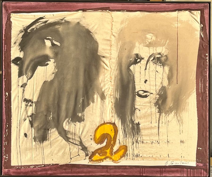 Grosse Gemälde auf Stoff , Unleserlich Signiert (Gebraucht) in Root für CHF 19 – mit Lieferung ...