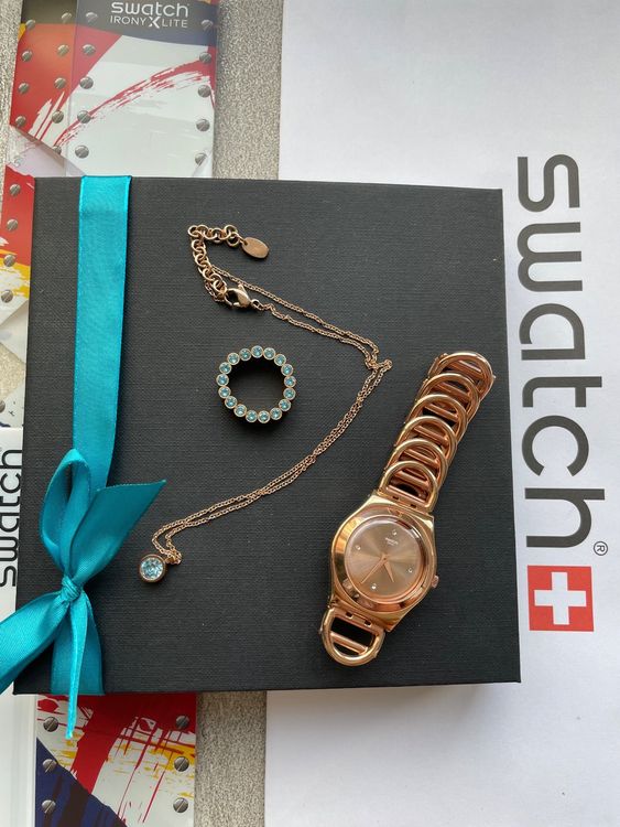 Swatch Ring/Bracelet/Watch Set Rosé Gold | Kaufen auf Ricardo