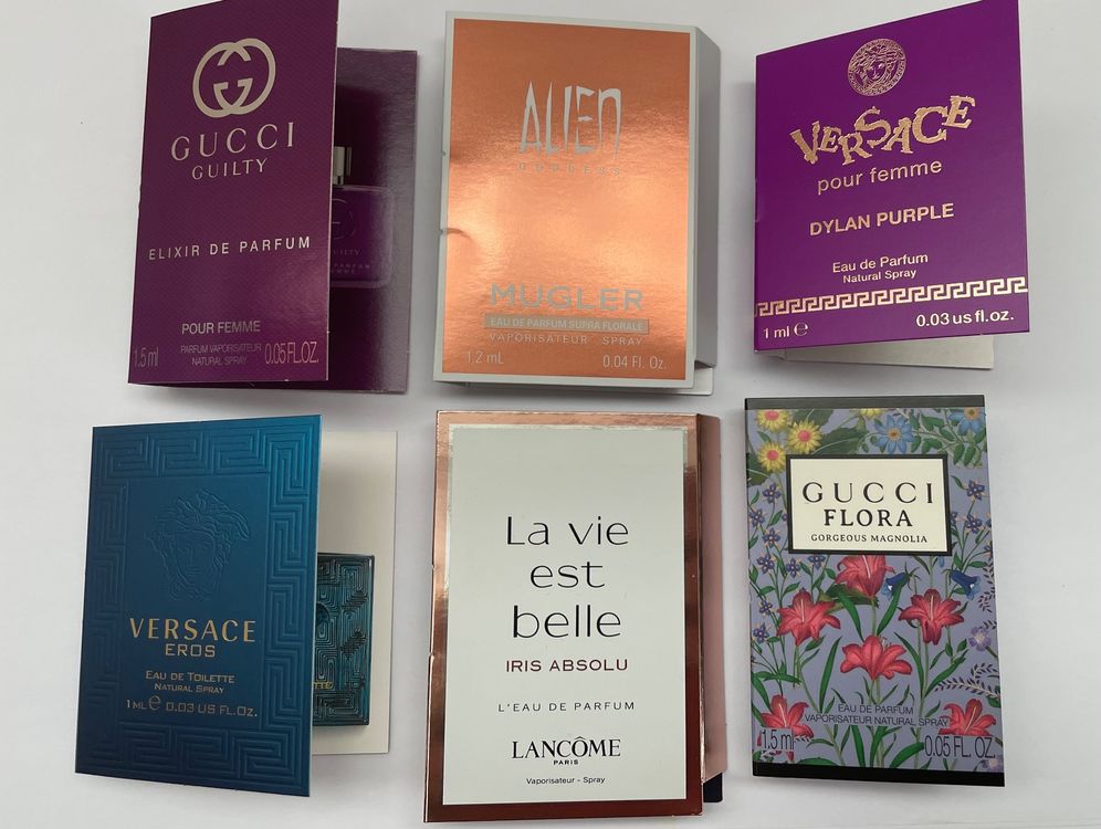 Parfüm 6x Stück Gucci, Versace, Lancôme, Mugler (Neu und ...