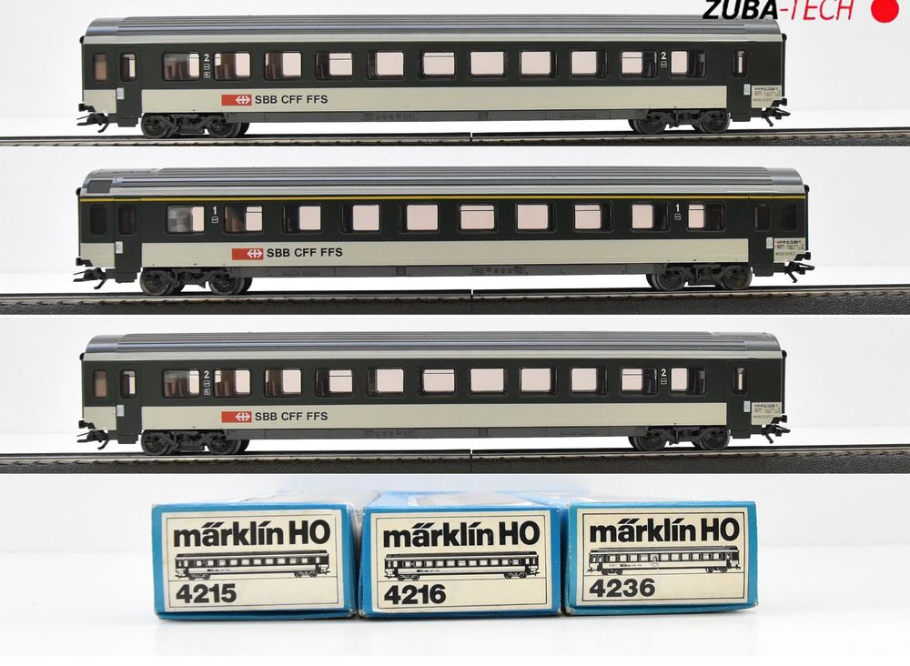 Märklin 3x Personenwagen EW IV SBB H0 WS mit OVP (Gebraucht) in St. Gallen für CHF 80 – mit ...