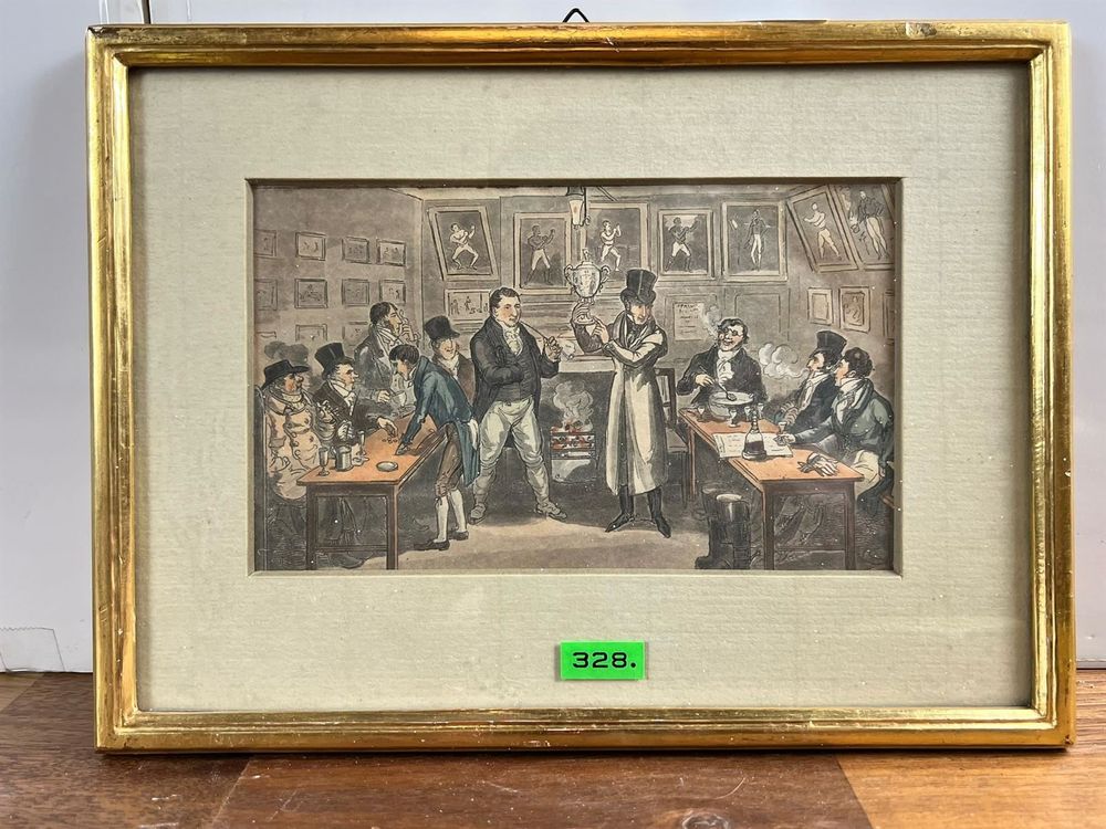 Alte Kolorierte Litho Echtgoldrahmen (Gebraucht) in Neuhausen am Rheinfall für CHF 15 – mit ...