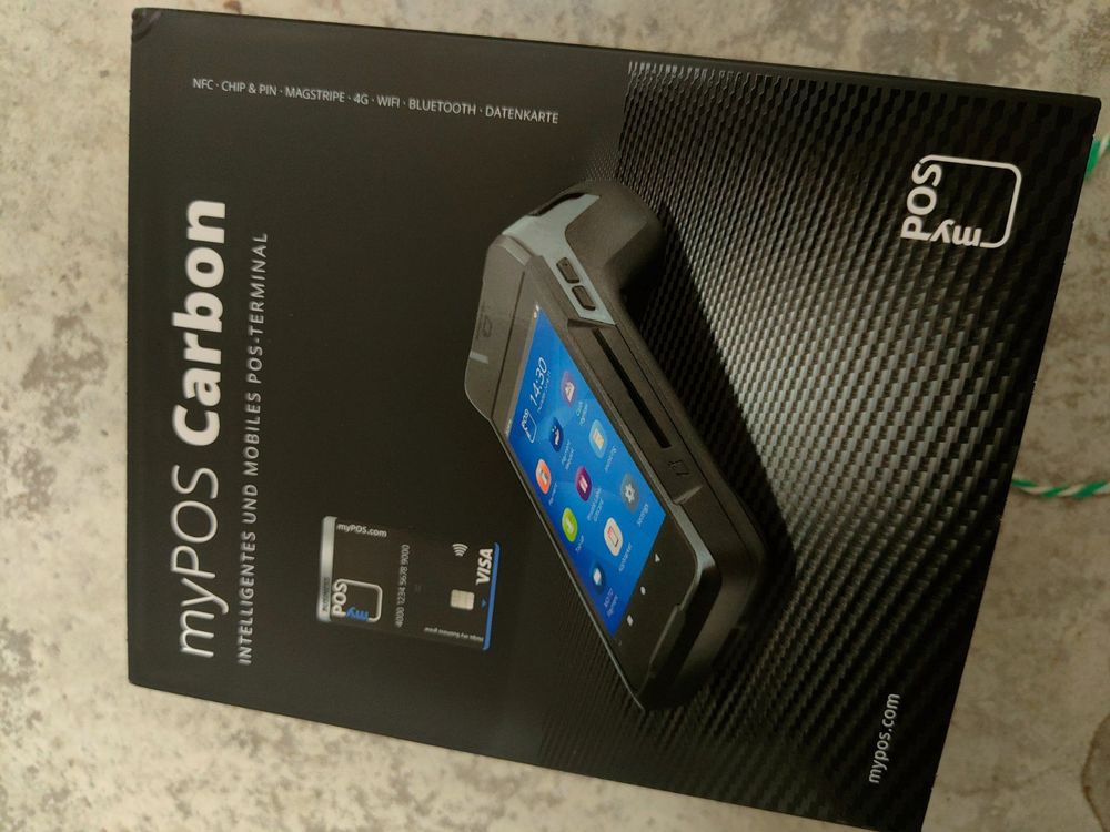 myPOS Carbon - Mobiler Android-EC-Kartenleser mit Drucker (Neu und ...