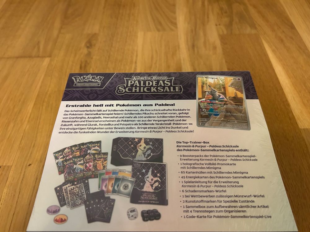 Pokémon Paldeas Schicksale DE TTB Top Trainer Box NEU Sealed (Neu und ...