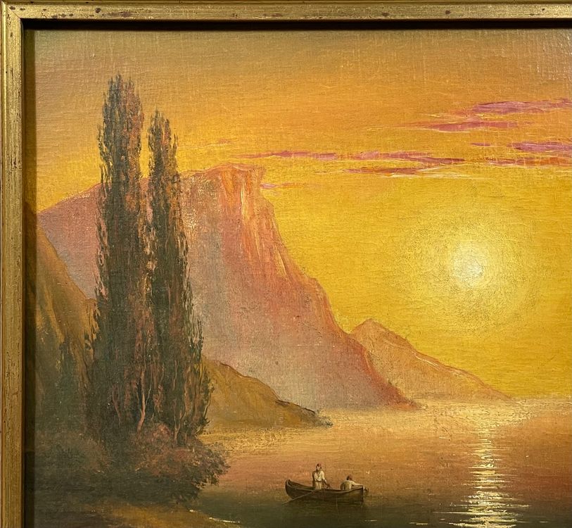 Antikes Sonnenuntergang Gemälde unleserlich Signiert (Gebraucht) in Root für CHF 710 – mit ...