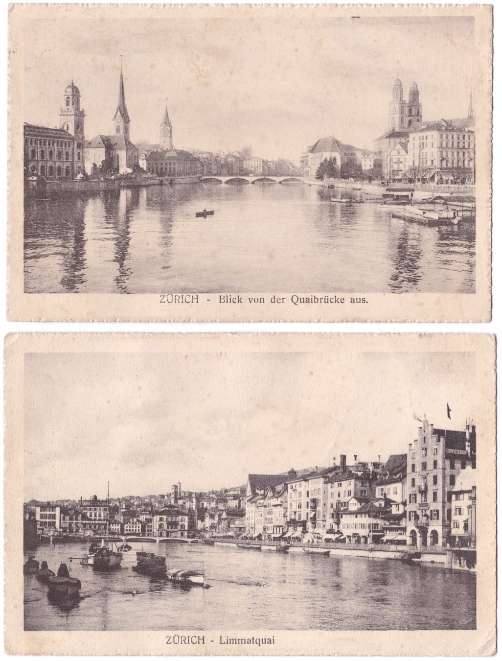 1. Weltkrieg Schweiz, Interniertenpost franz. Soldat, 2 AK (Gebraucht ...