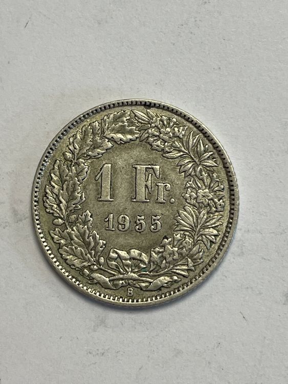 1.- silber 1955 (281) (Gebraucht) in Bonstetten für CHF 14 – mit Lieferung auf Ricardo kaufen