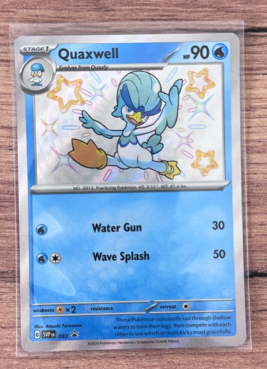Quaxwell BABY SHINY Pokemon Promo SVP 083 (Neu (gemäss Beschreibung ...