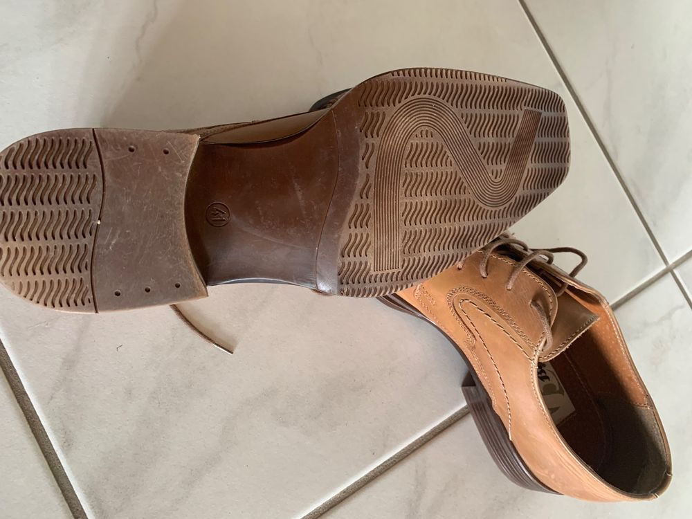 Bata Herrenschuh Lederschuh hellbraun Gr. 41 (Gebraucht) in Hünenberg ...