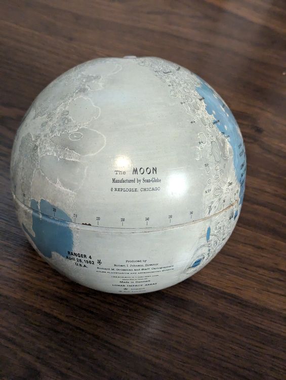 Vintage scanglobe Moon Globe by Replogle, Chicago (Gebraucht) in Baden ...