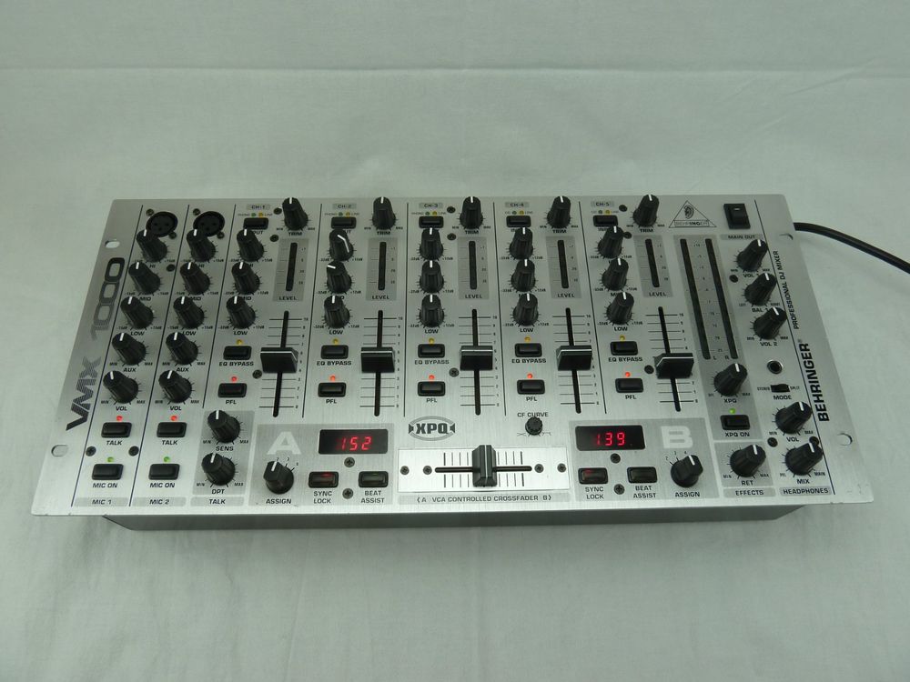 Behringer Pro Mixer VMX1000 7 Kanal Discomischpult Non-USB (Gebraucht ...