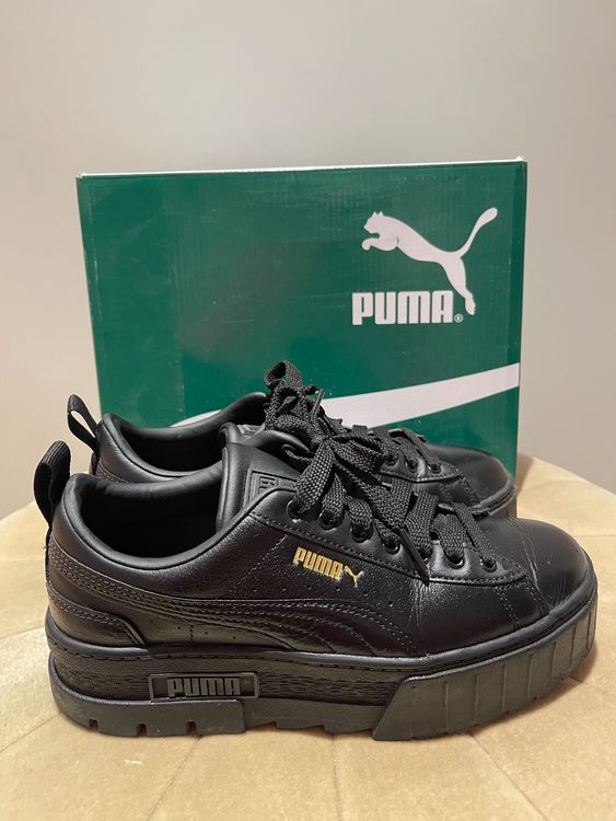 PUMA SCHUHE SCHWARZ GR.38 MIT BOX MEGA | Kaufen auf Ricardo