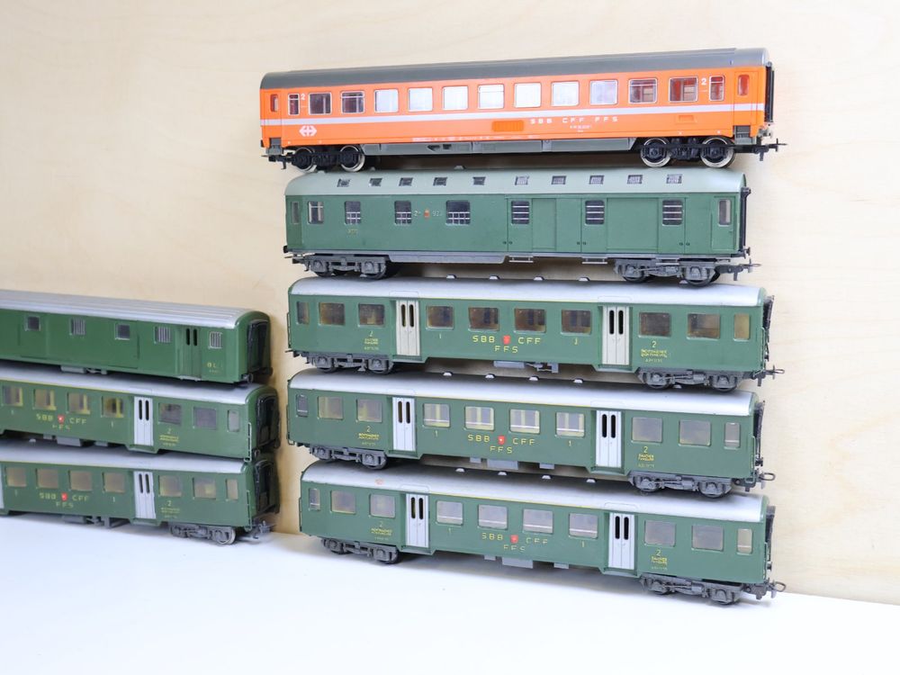 Kleinbahn 8 x SBB/BLS Leichtstahl-Personenwagen - Set H0 (Gebraucht) in Winterthur für CHF 42 ...