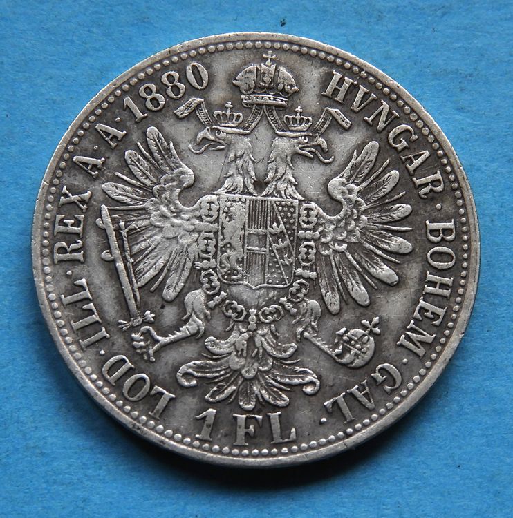 Österreich 1 Florin, 1880 (Gebraucht) in Liesberg Dorf für CHF 14 – mit ...
