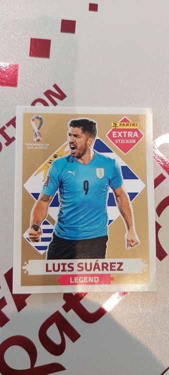 Panini WM 2022 Extra Sticker Luis Suarez (Neu (gemäss Beschreibung)) in ...