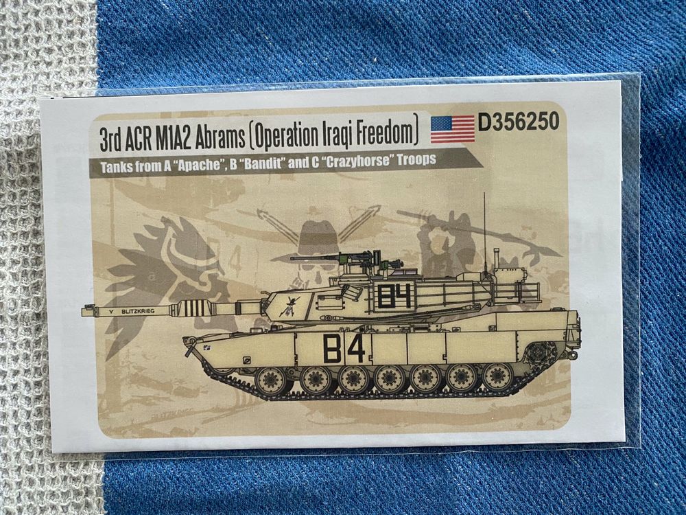 1/35 M1A2 ABRAMS OIF 3RD ACR DECALS (Gebraucht) in MÜHLEDORF/SO für CHF ...