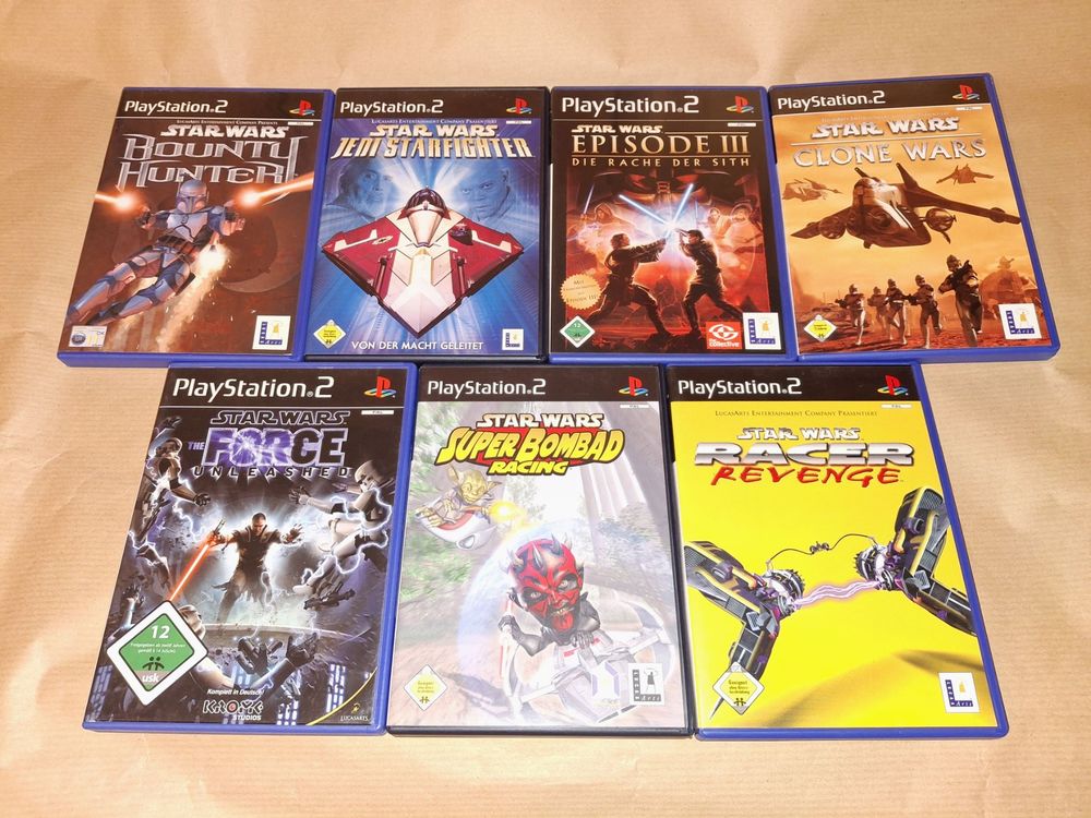 Star Wars PS2 Sammlung 7 Games: Starfighter + Clone Wars +.. (Gebraucht ...