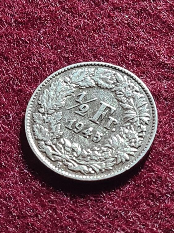 50 Rappen 1945 Silbermünze | Kaufen auf Ricardo