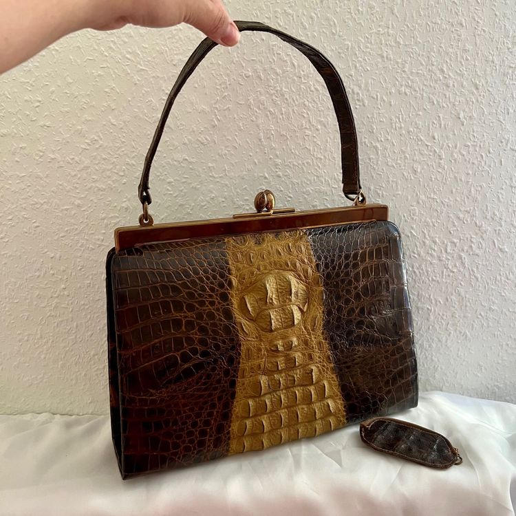 Genuine Crocodile Vintage Handbag | Kaufen auf Ricardo