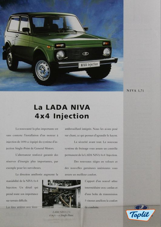 ORIGINAL NEUWAGEN FLYER LADA NIVA 4X4 INJECTION 1.7i - 1996 (Gebraucht ...
