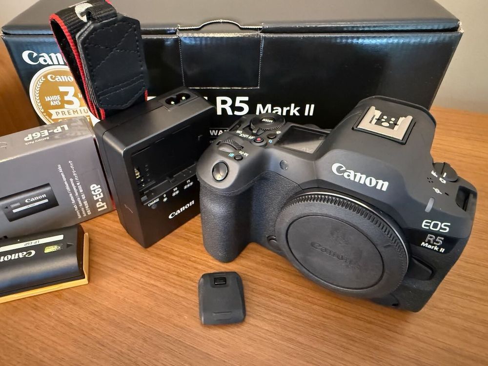 Canon EOS R5 Mark II, wie neu, Garantie bis 2028, 2xAkku (Neu (gemäss ...