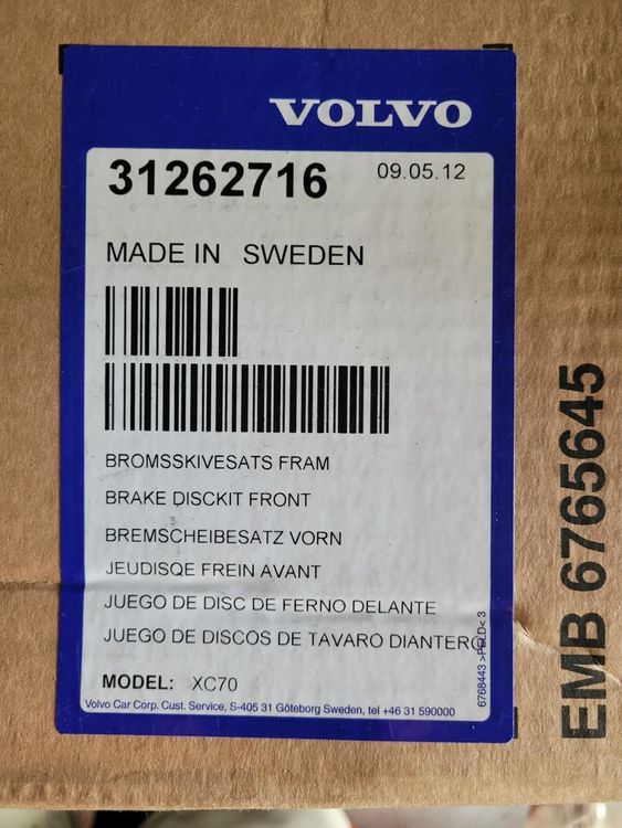 ORIGINAL Bremsscheiben vorne Volvo XC70 | Kaufen auf Ricardo